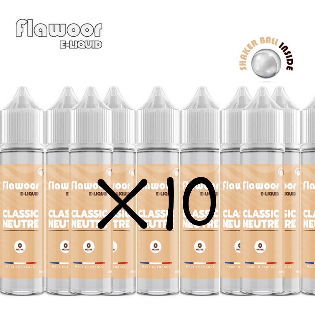 Pack 10pcs Classic NEUTRE 50ML - FLAWOOR E-LIQUID – CBDeer