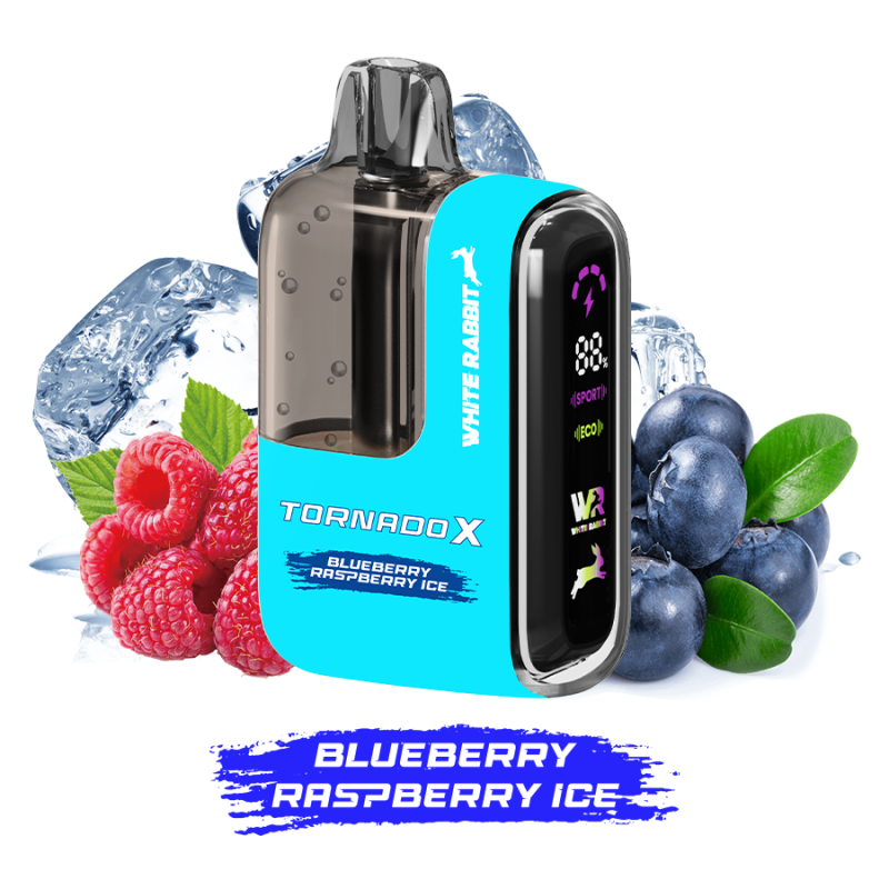 Blueberry Raspberry Ice 25000 Puffs - Tornado X White Rabbit – CBDeer